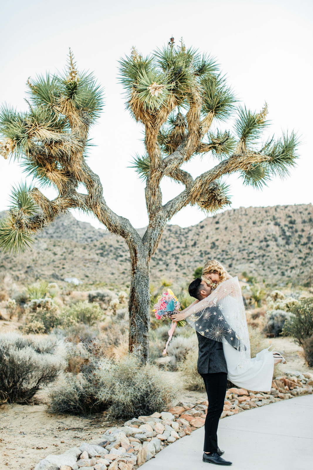 Colorful Joshua Tree Elopement Inspiration - Erin Marton